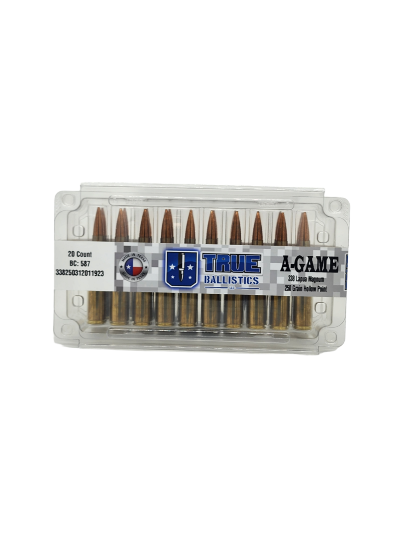 338 Lapua Magnum True Ballistics 250 Grain Hollow Point (20 count ...