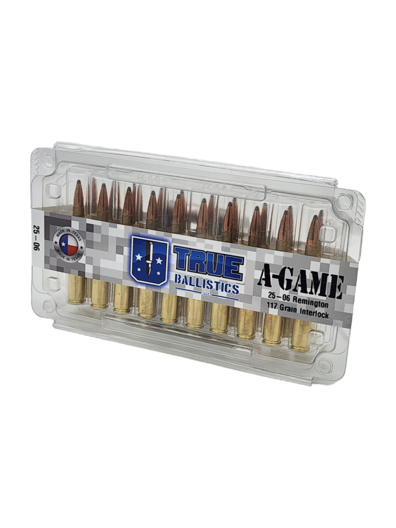 25-06 True Ballistics A-Game PSP 117 Grain Soft Point Interlock | True ...