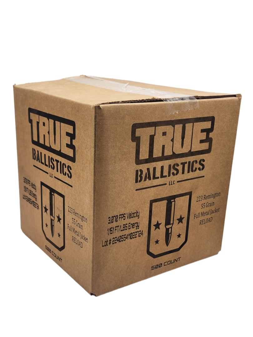 223 Remington True Ballistics RELOAD 55 Grain Full Metal Jacket (500 ...