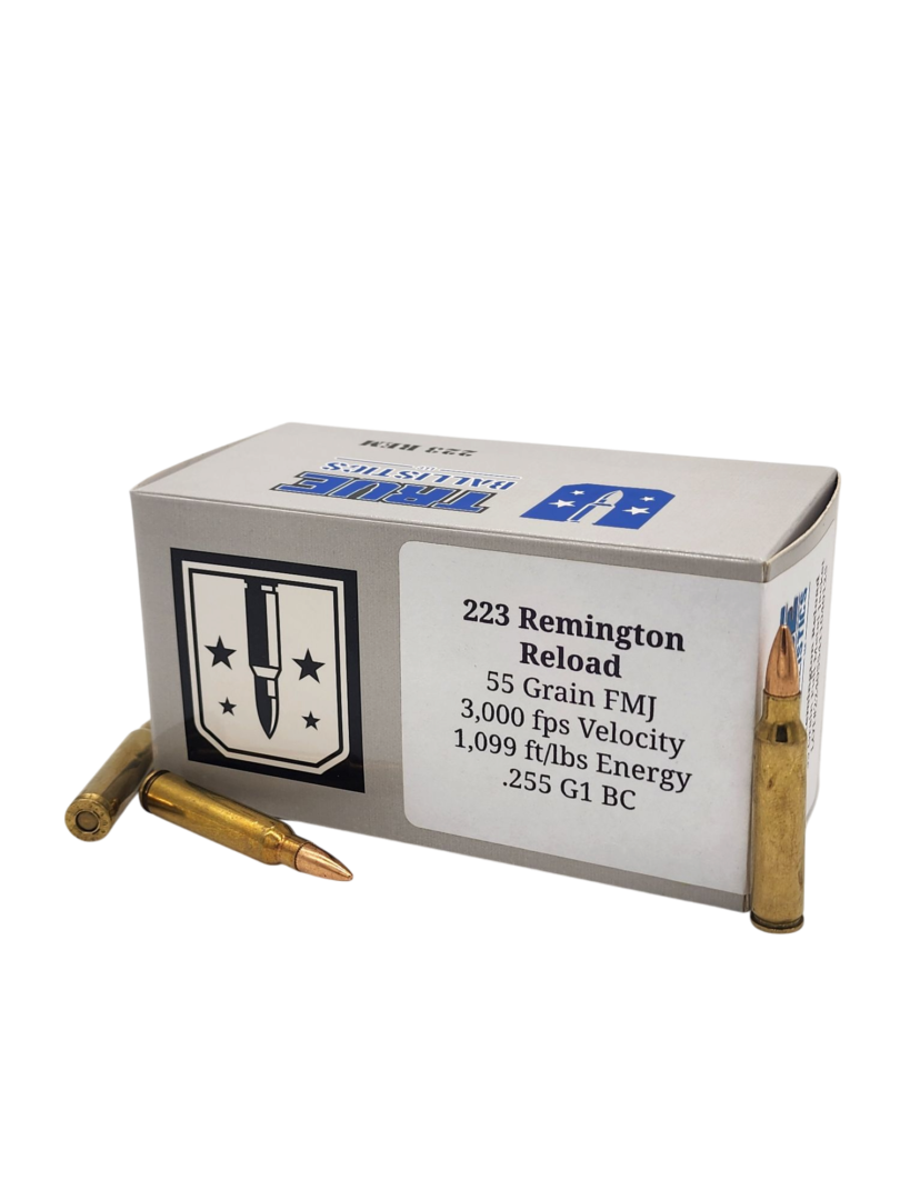 True Ballistics -223 Remington Reload 55 grain Full Metal Jacket (50 ...